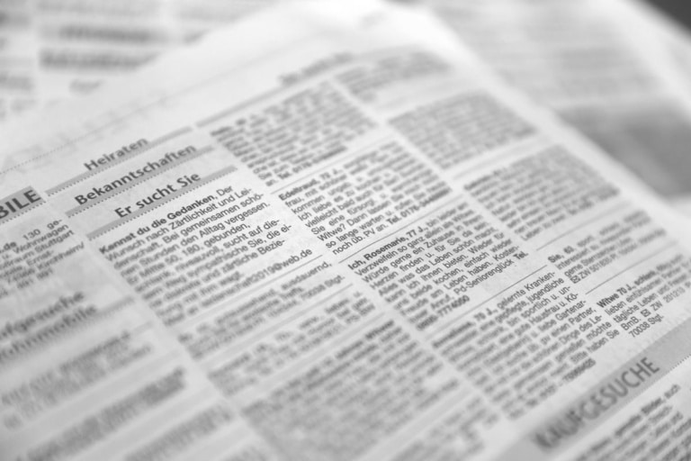 Chiffre – Liebe per Inserat ️ - Sind Chiffre-Anzeigen noch zeitgemäß?